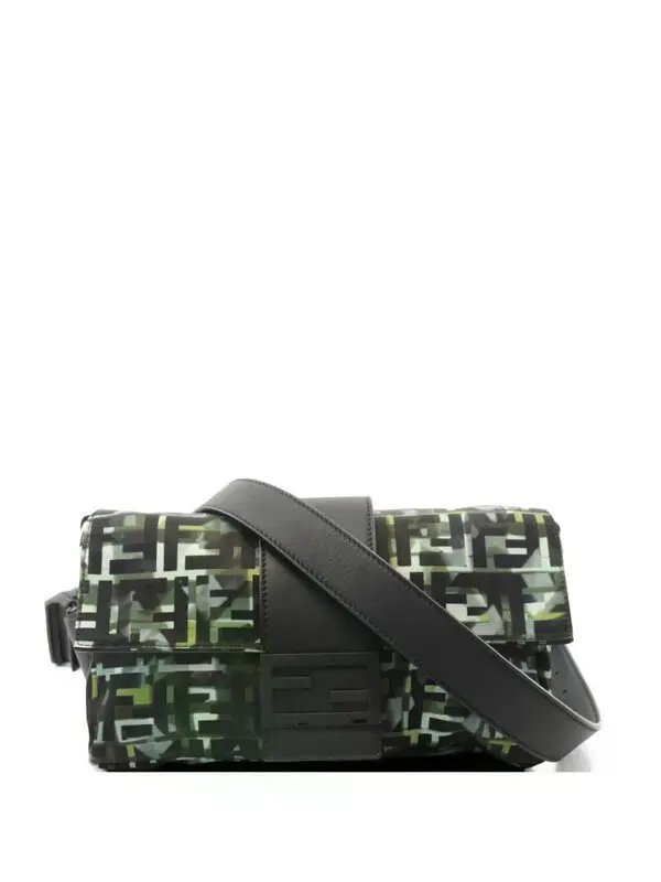 Fendi Zucca Mamma Baguette Belt Bag - Black