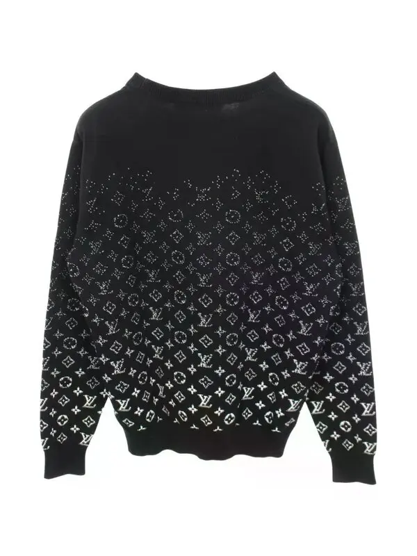 LOUIS VUITTON Monogram Gradient Crew Neck Sweater