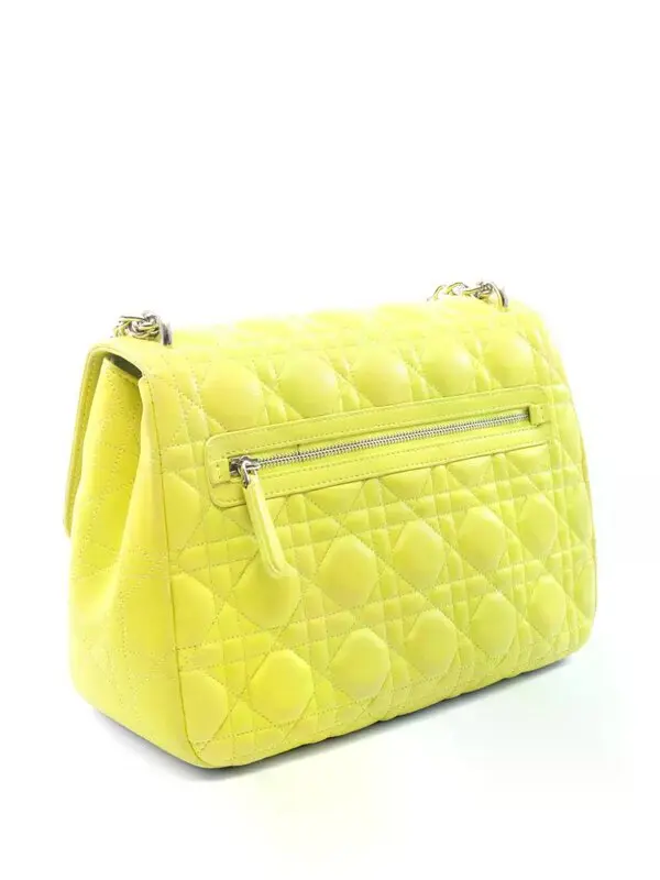 Dior 2000s Cannage Shoulder Bag - Yellow