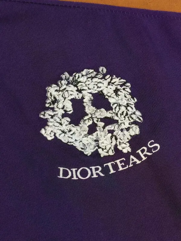 Dior X Denim Tears 2010s Logo-embroidered T-shirt