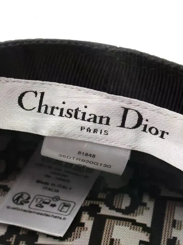 Dior Logo Embroidered Beret