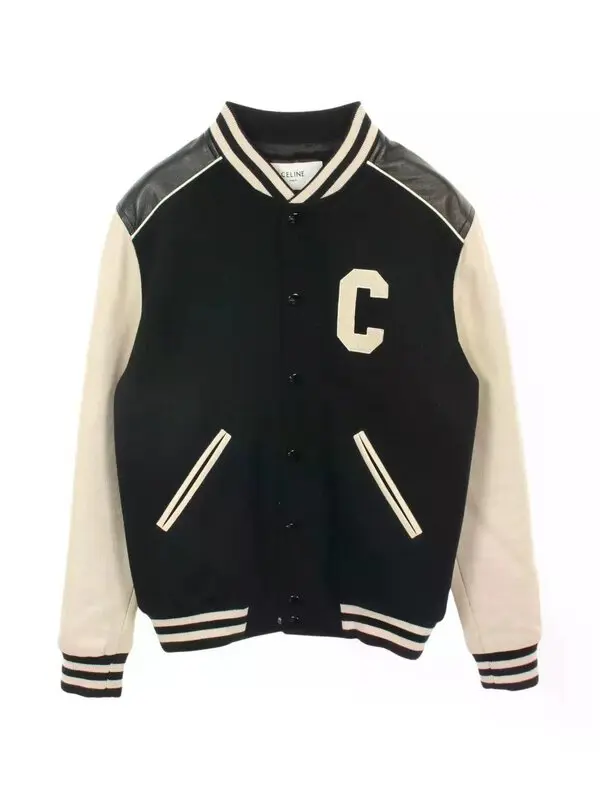 Celine Color-block Stadium Jacket - Black
