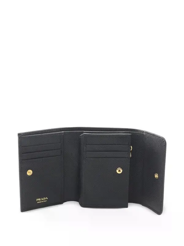 Prada 2020s Saffiano Metal Trifold Wallet