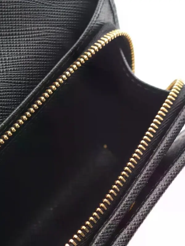 Prada 2020s Saffiano Metal Trifold Wallet