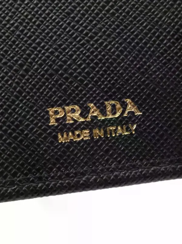 Prada 2020s Saffiano Metal Trifold Wallet