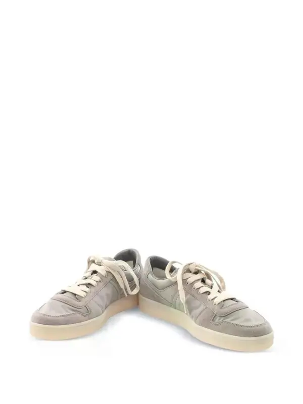 Prada Panelled Lace-up Suede Sneakers