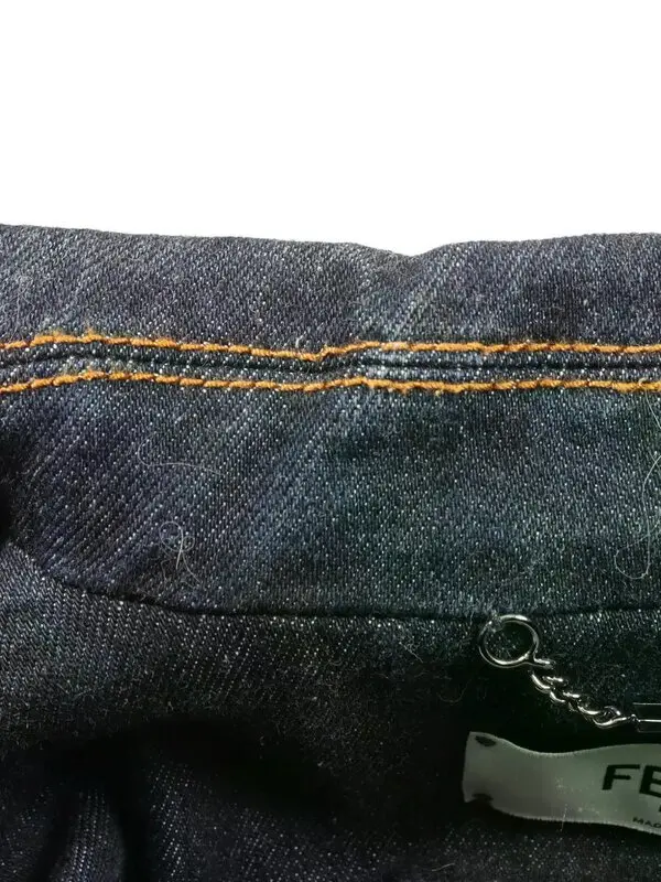Fendi Indigo Zip-up Denim Jacket