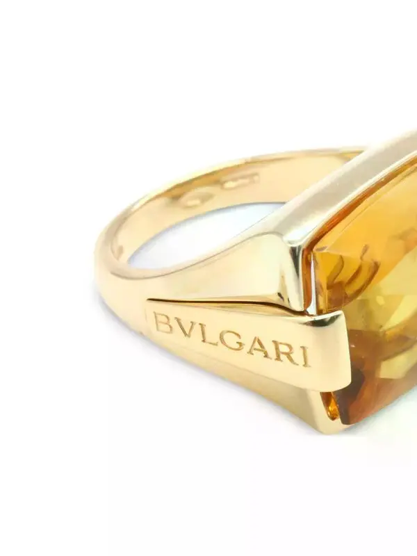 BVLGARI 18k Yellow Citrine Ring