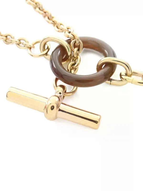 Hermès Buffalo Horn Chain Link Necklace