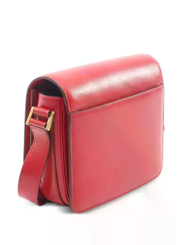 Saint Laurent Embossed Leather Shoulder Bag