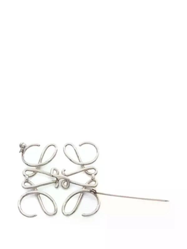 Loewe Anagram Brooch - Silver