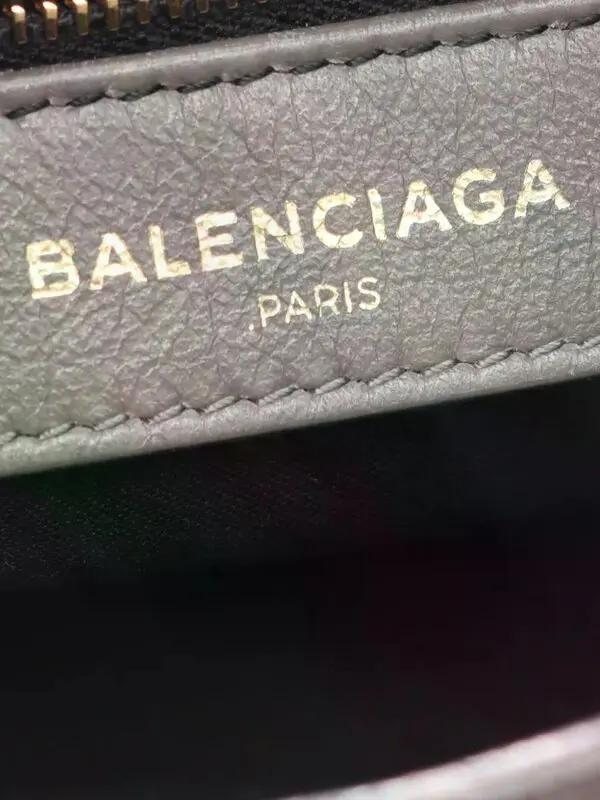 Balenciaga Mini Metallic Edge City Leather Tote Bag - Grey