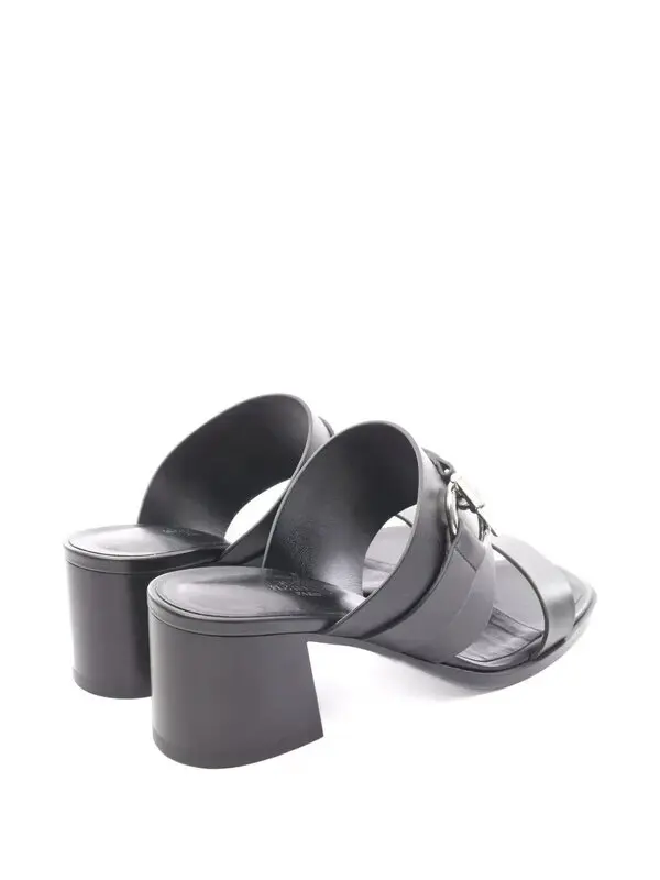 Hermès Buckled Block Heel Sandals