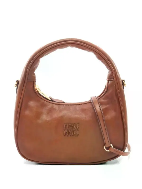 Miu Miu Vitello Antic Handbag - Brown