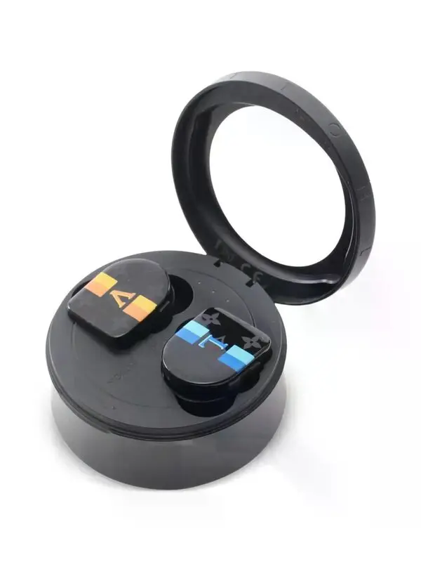 LOUIS VUITTON 2010s Horizon Striped Wireless Earphones - Black
