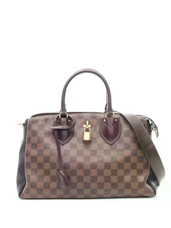 LOUIS VUITTON Normandy Damier Ebene Handbag - Brown