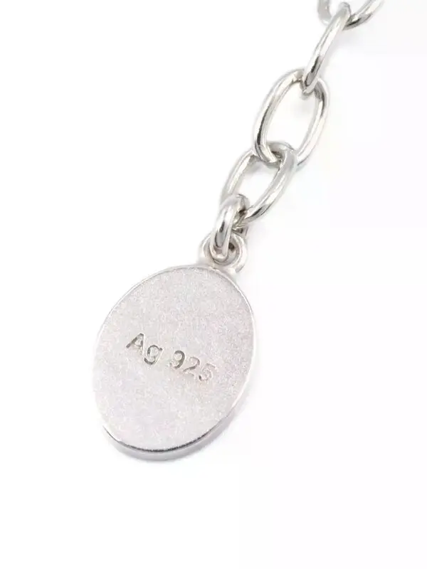 Dior Sterling Logo-engraved Bar Necklace