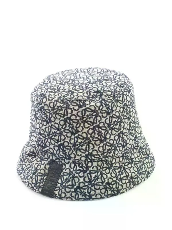 Loewe Anagram Jacquard Bucket Hat - Neutrals