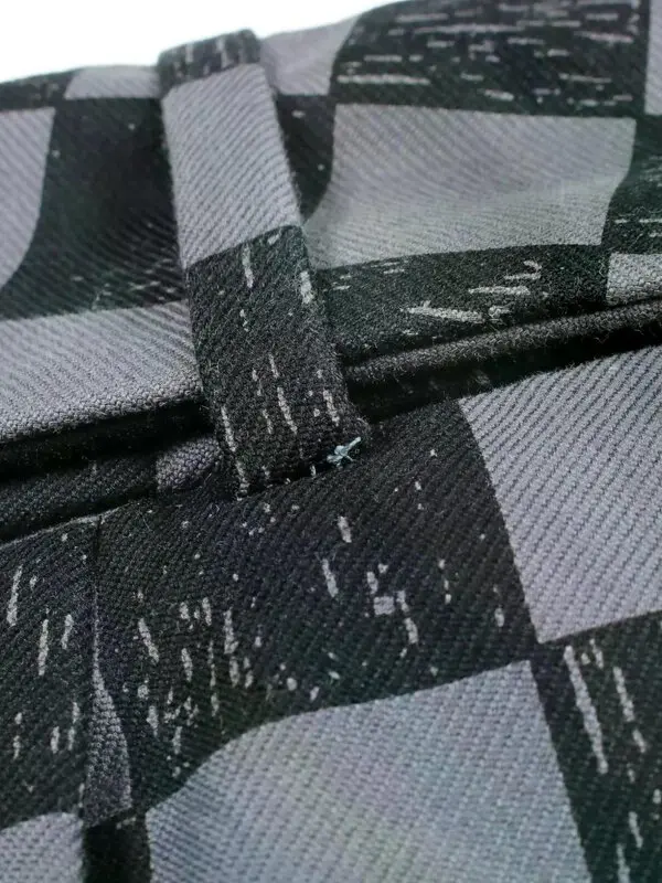 LOUIS VUITTON Damier Pleated Mini Skirt