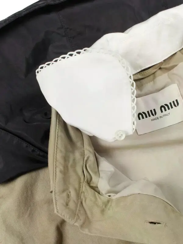 Miu Miu Limestone Cropped Blouson Jacket