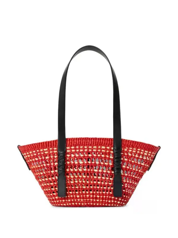 Loewe Small Braid Basket Bag - Red