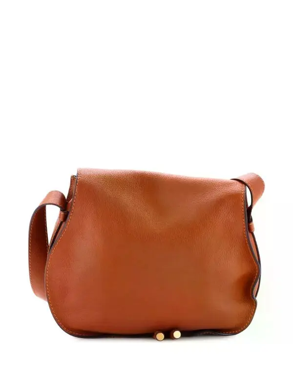 Chloé Marcie Leather Medium Crossbody Bag - Brown