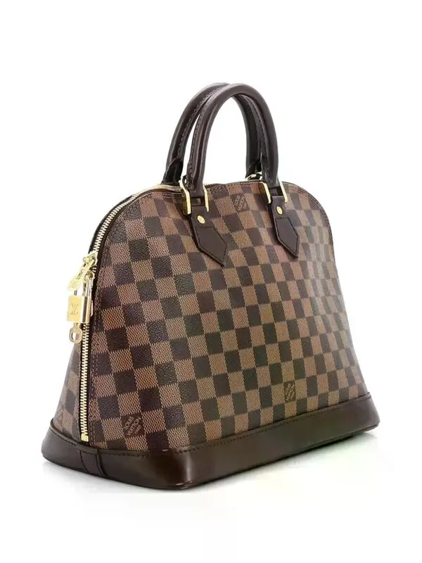 LOUIS VUITTON Vintage Alma Handbag Damier Pm Satchel - Brown
