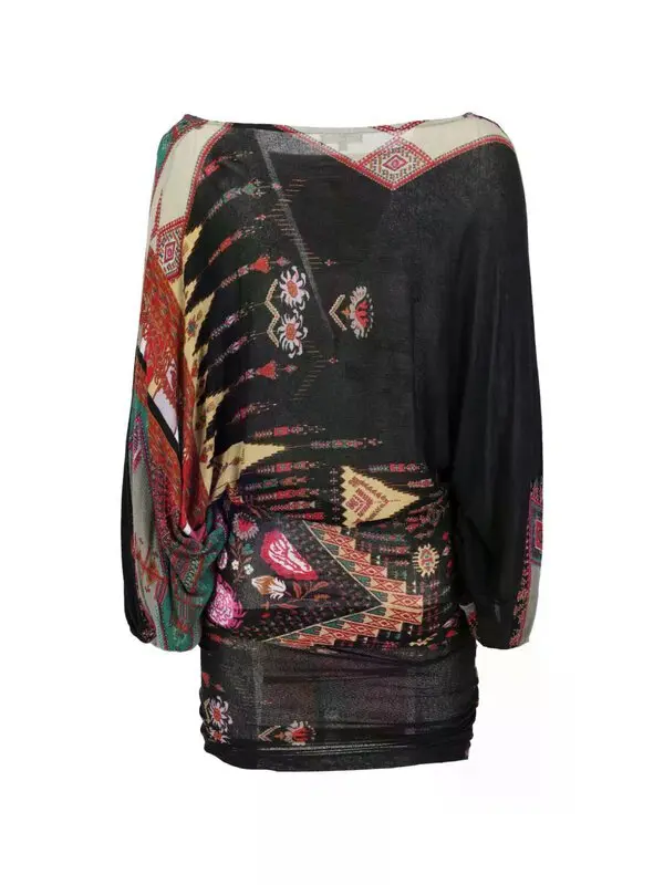 Etro Paisley Print Batwing Sleeve Dress