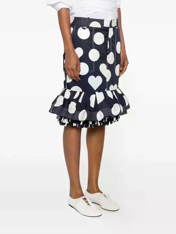 Jacquemus La Jupe Cabana Ruffled-hem Midi Skirt