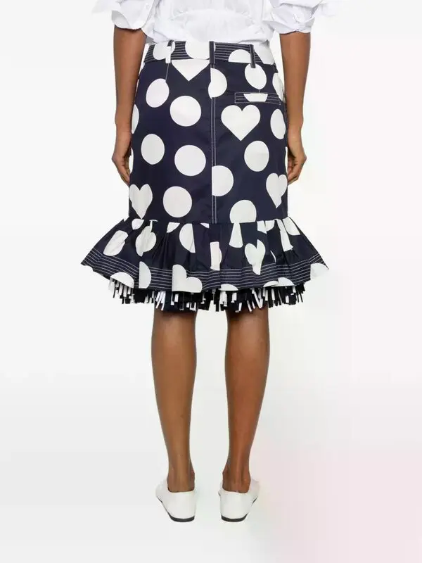 Jacquemus La Jupe Cabana Ruffled-hem Midi Skirt