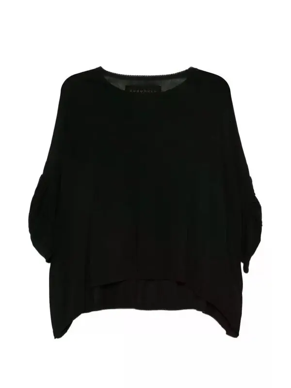 RUNDHOLZ Puff Sleeve T-shirt - Black