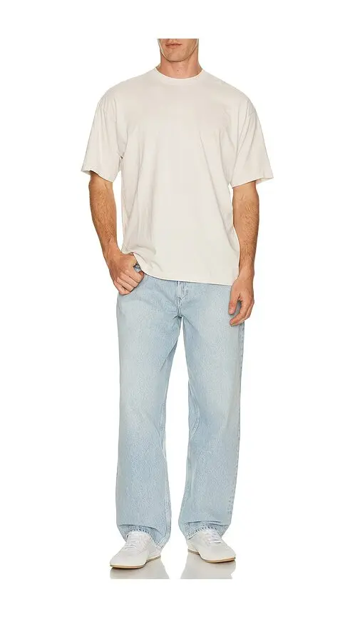 ASHER Noah Supima Tee In Cream - Bone