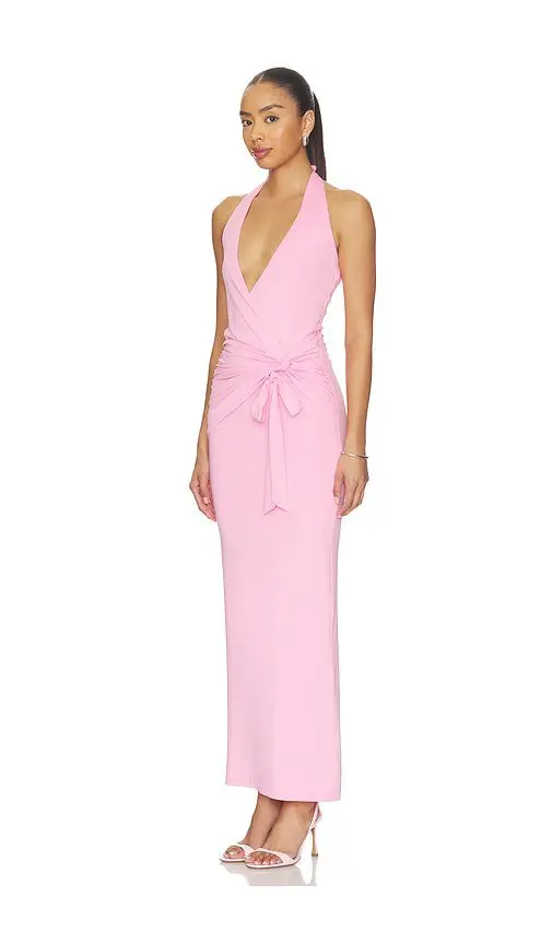 Superdown Chloe Halter Maxi Dress