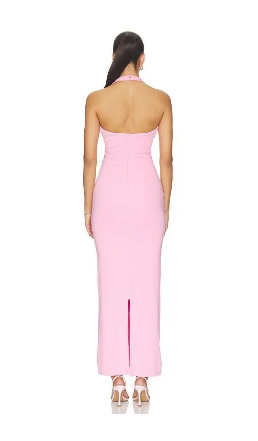Superdown Chloe Halter Maxi Dress