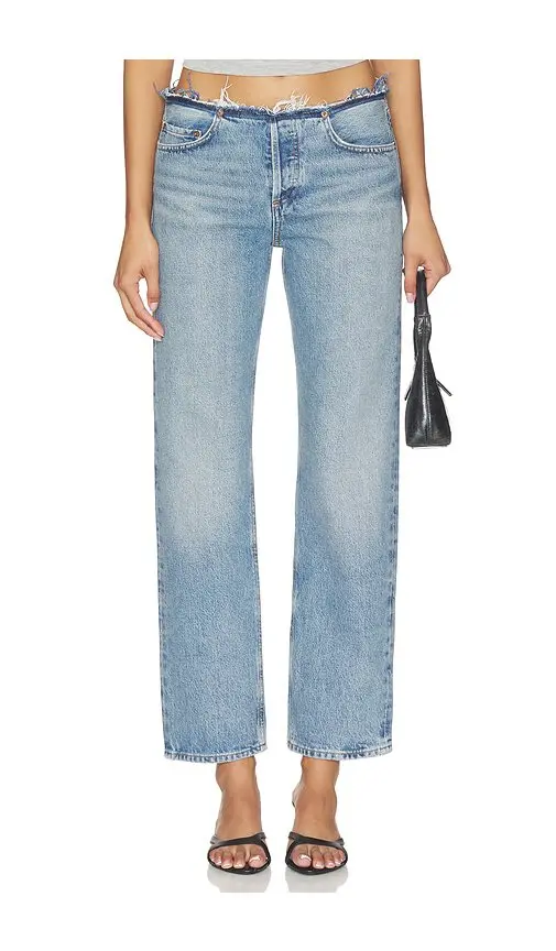 AGOLDE Fray Slim Crop Jeans