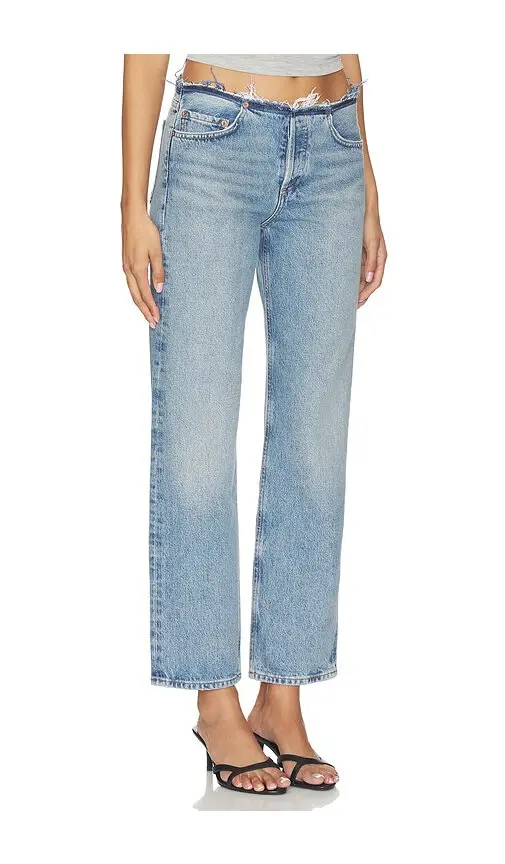 AGOLDE Fray Slim Crop Jeans