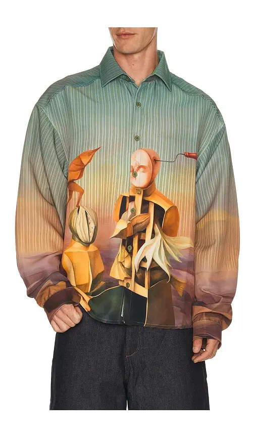 PAS UNE MARQUE Bird Maker Machines Long Sleeve Shirt - Multi