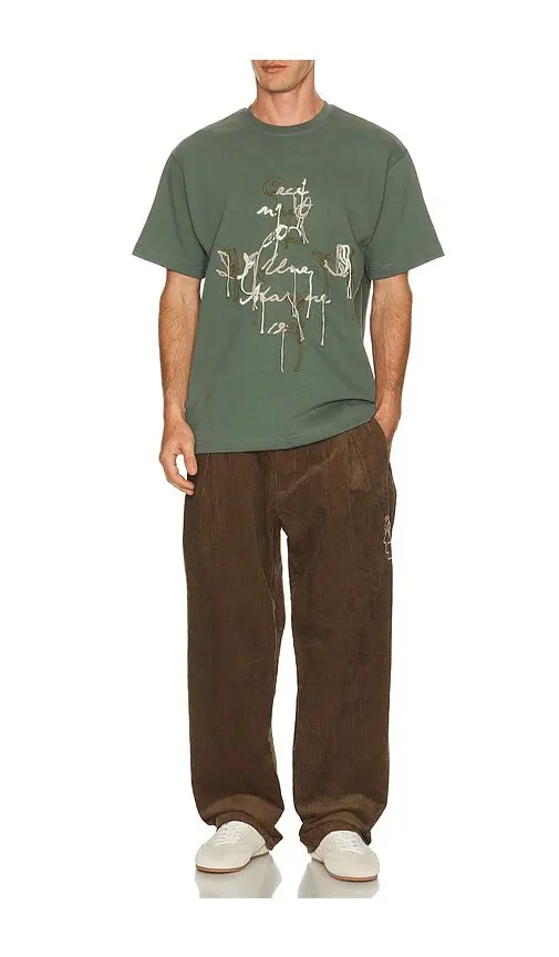 PAS UNE MARQUE Hand Stitched Embroidery Ceci Tee