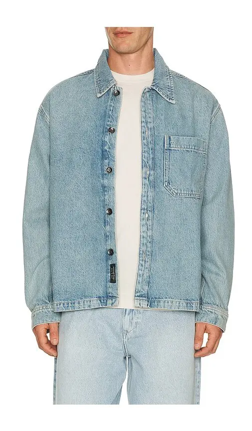 Rag & Bone Astor Overshirt In Blue - Lex