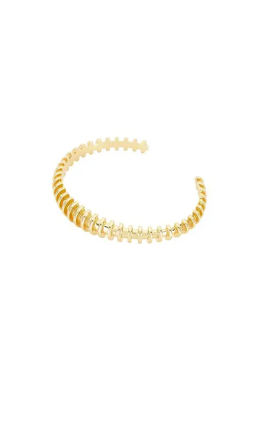 Eddie Borgo Discus Cuff Bracelet In Metallic - Gold