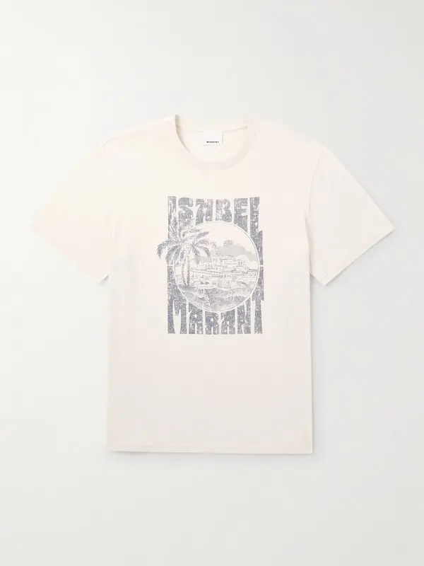 MARANT Honore Printed Cotton-jersey T-shirt