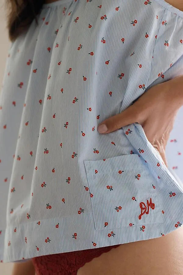 DAMSON MADDER Eluna Cotton Cami With Floral Print