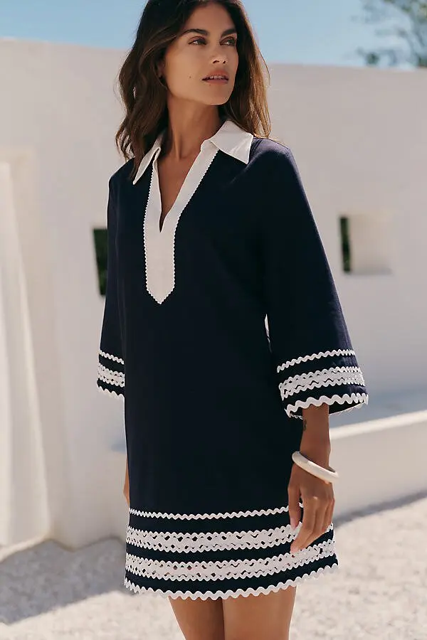 Endless Rose Shirtdress - Navy