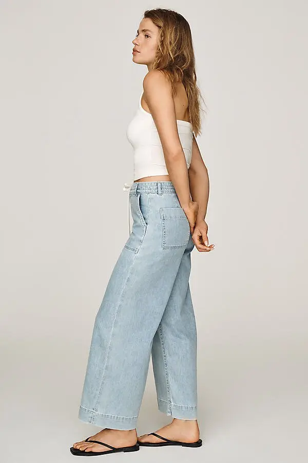 Joe's Jeans High-rise Wide-leg Drawstring Jeans