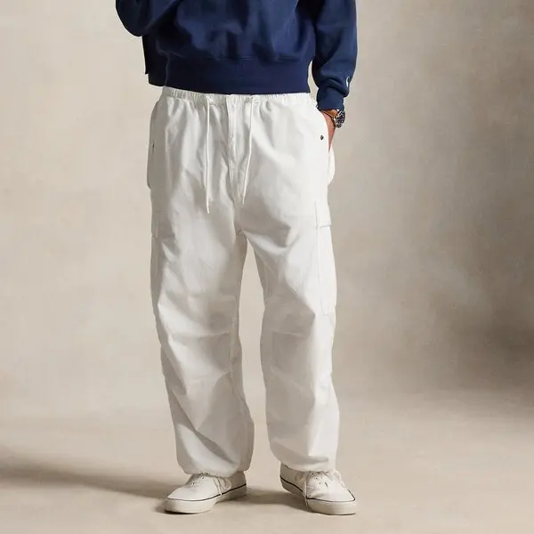 Ralph Lauren Relaxed Fit Ripstop Cargo Pant - Ceramic White