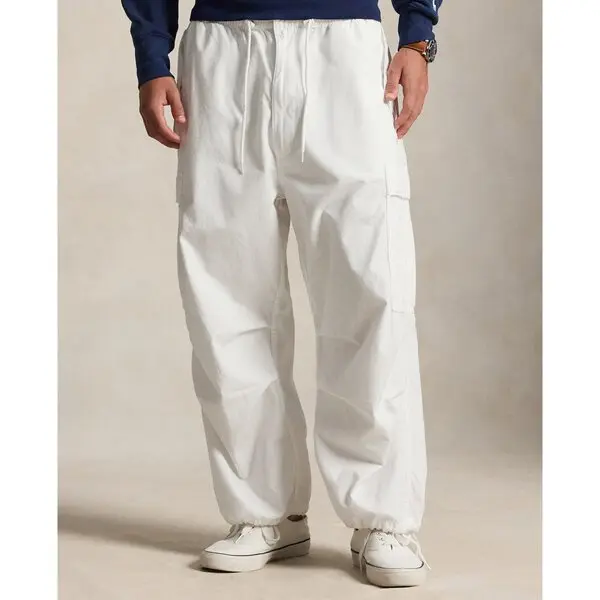 Ralph Lauren Relaxed Fit Ripstop Cargo Pant - Ceramic White