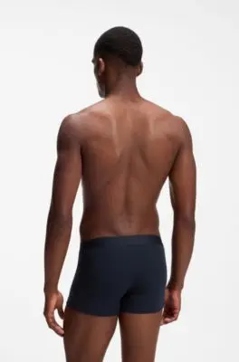 BOSS One Three-pack Of Trunks In Stretch Cotton