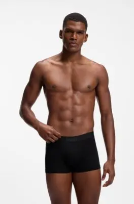 BOSS One Three-pack Of Trunks In Stretch Cotton