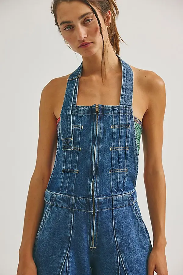 Free People We The Free Vista Apron Jumpsuit