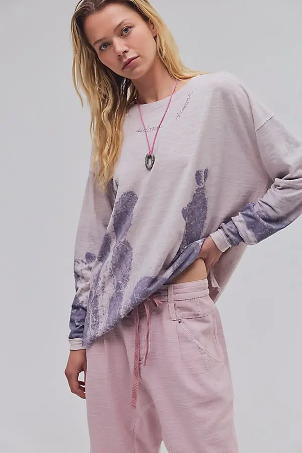 Free People We The Free Kai Long-sleeve Top - Cactus Combo